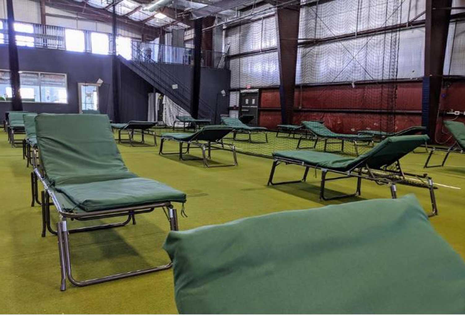 Newtown Sports Training Center Opens as a Field Hospital