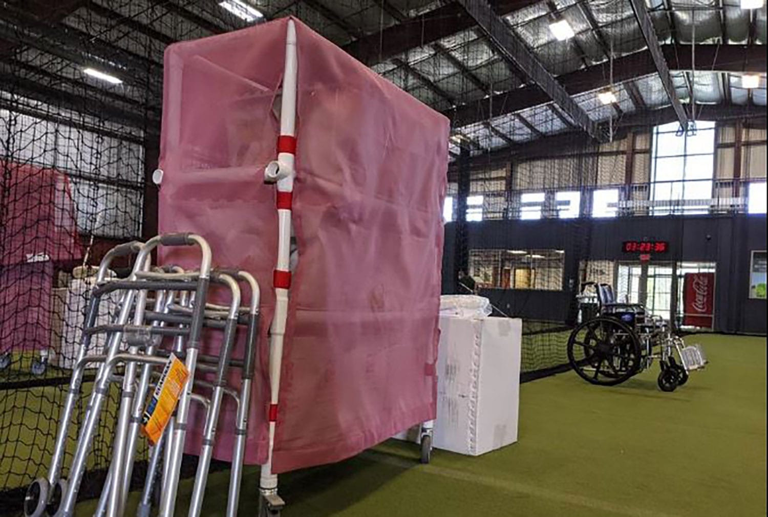 Newtown Sports Training Center Opens as a Field Hospital